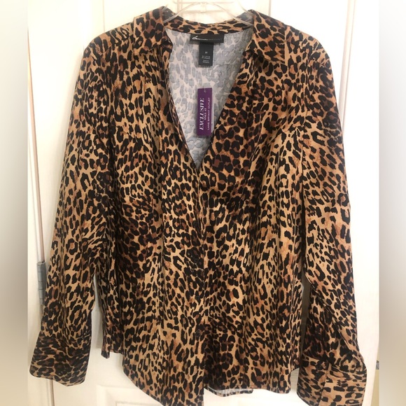 Lane Bryant | Other | Classy Animal Print Blouse | Poshmark